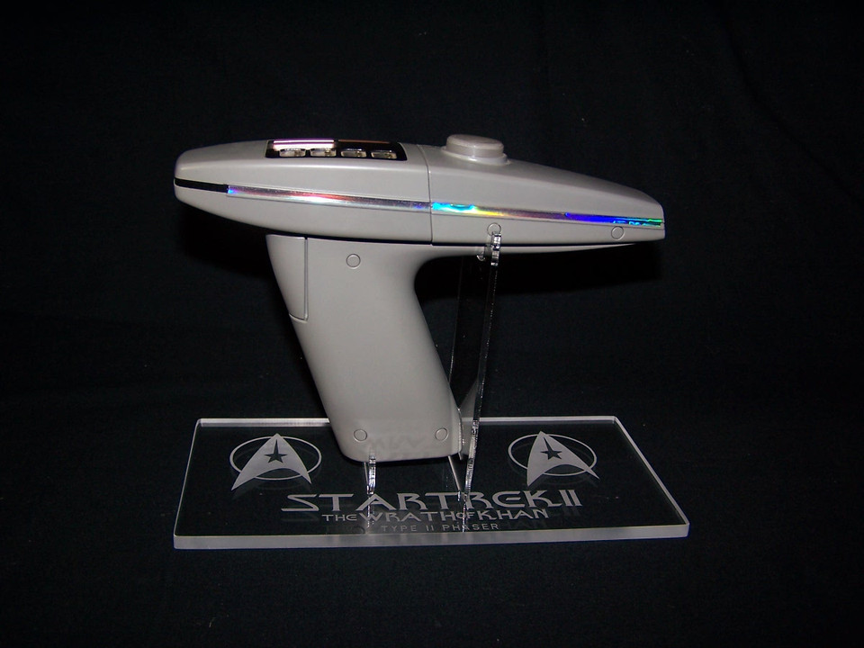 Star Trek Classic phaser display stand