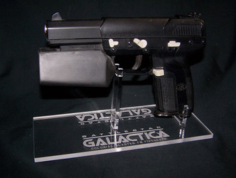 Battlestar Galactica,Colonial Blaster,display stand
