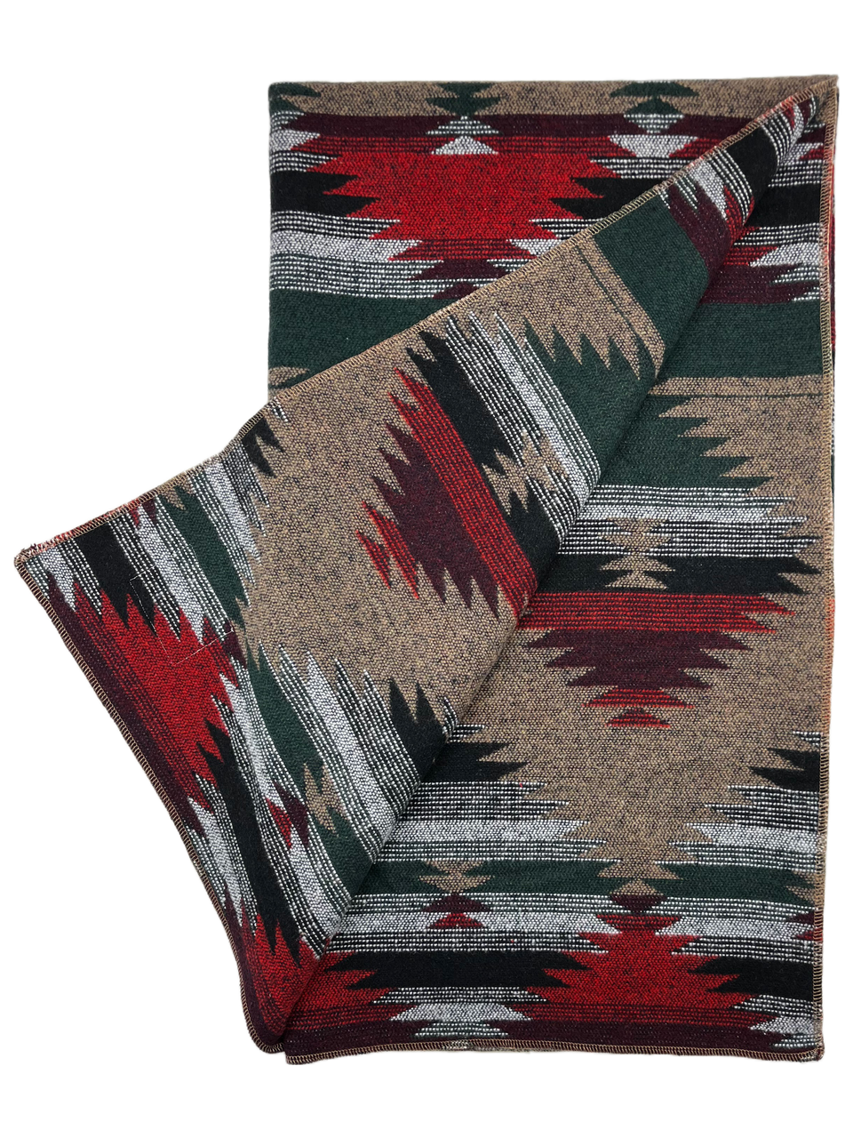 Throw Forest Green Buffalo Cross - Western Varieties