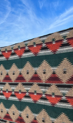 Throw Forest Green Buffalo Cross - Western Varieties