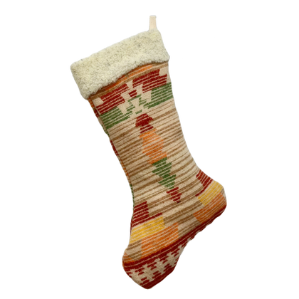 Christmas Stocking Tribal Design - Prairie Grass - Western Varieties