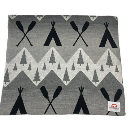 Buffalo Cross Premium Throw Journey Home Grey - Western Varieties
