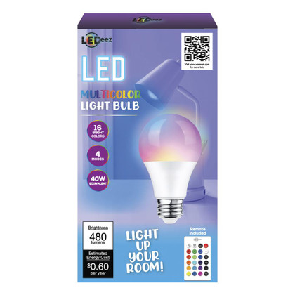 Led Multicolor Light Bulb Ledeez
