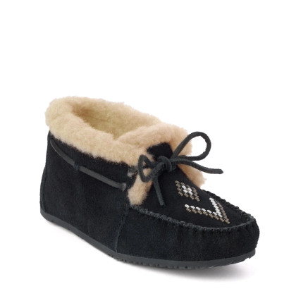 Street Suede Black Mid Moccasin - Western Varieties