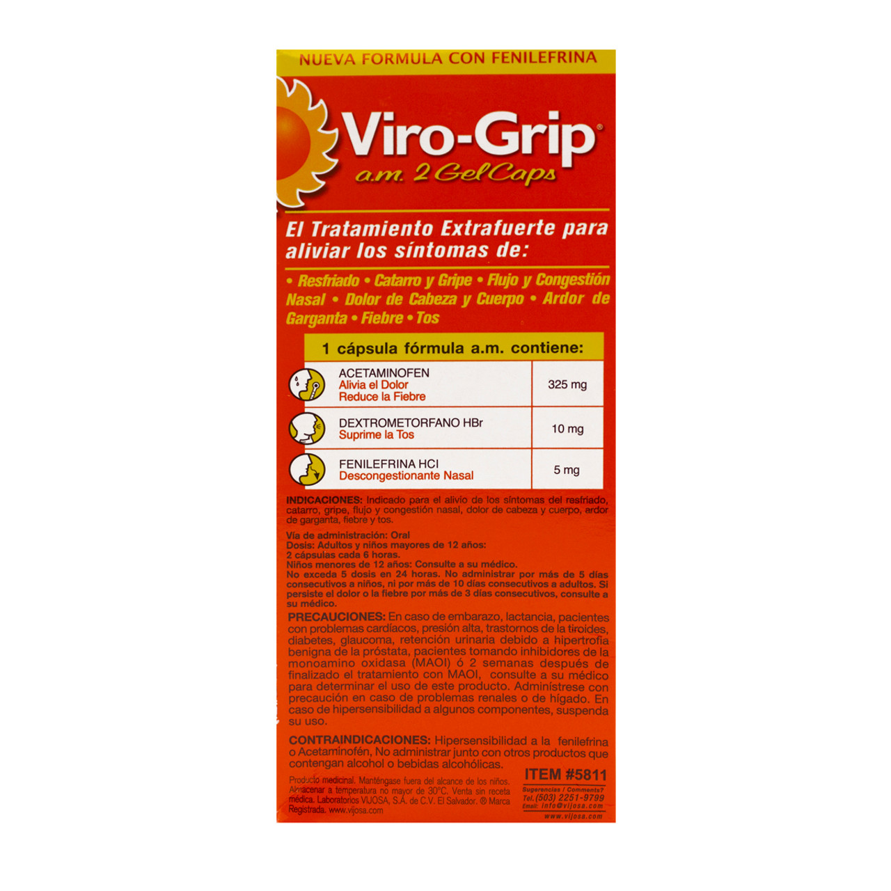 Virogrip Dia with 2 gel caps each