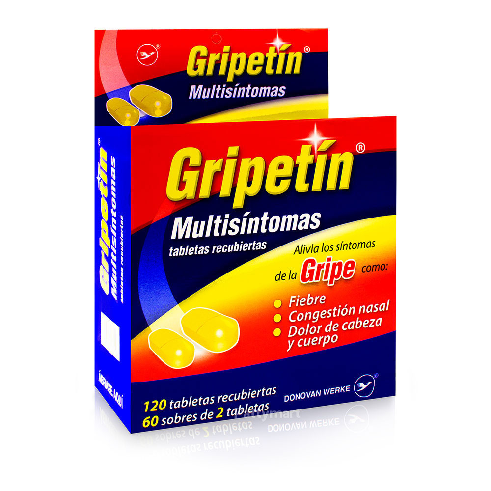 Gripetin Multisintomas / Multisymptom 120 tabs