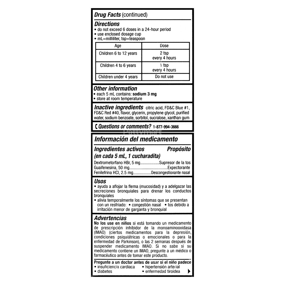 Tukol- Children Cough & Cold / Niños tos y resfriado 4 oz (118ml)