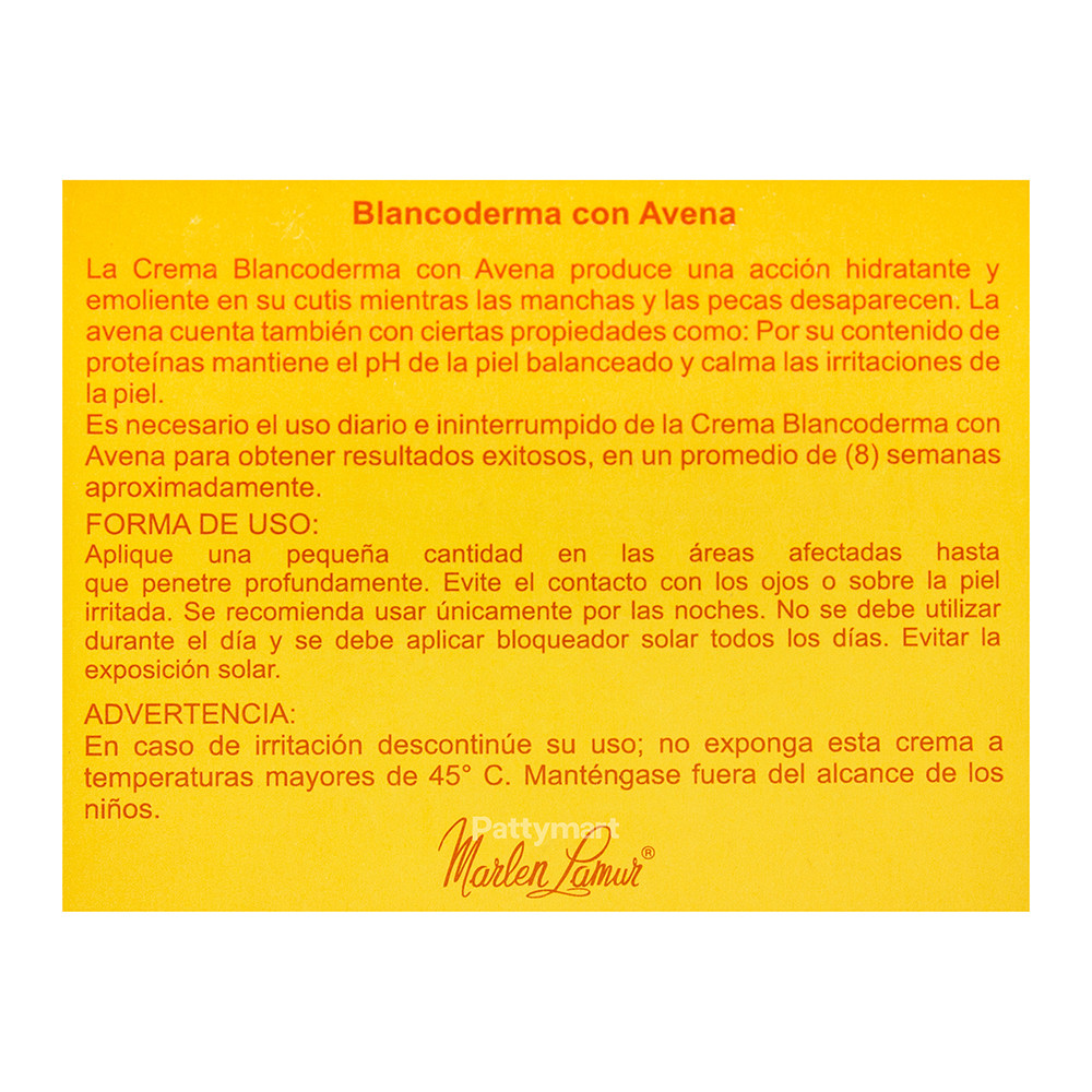 Blancoderma- con Avena (75 g)