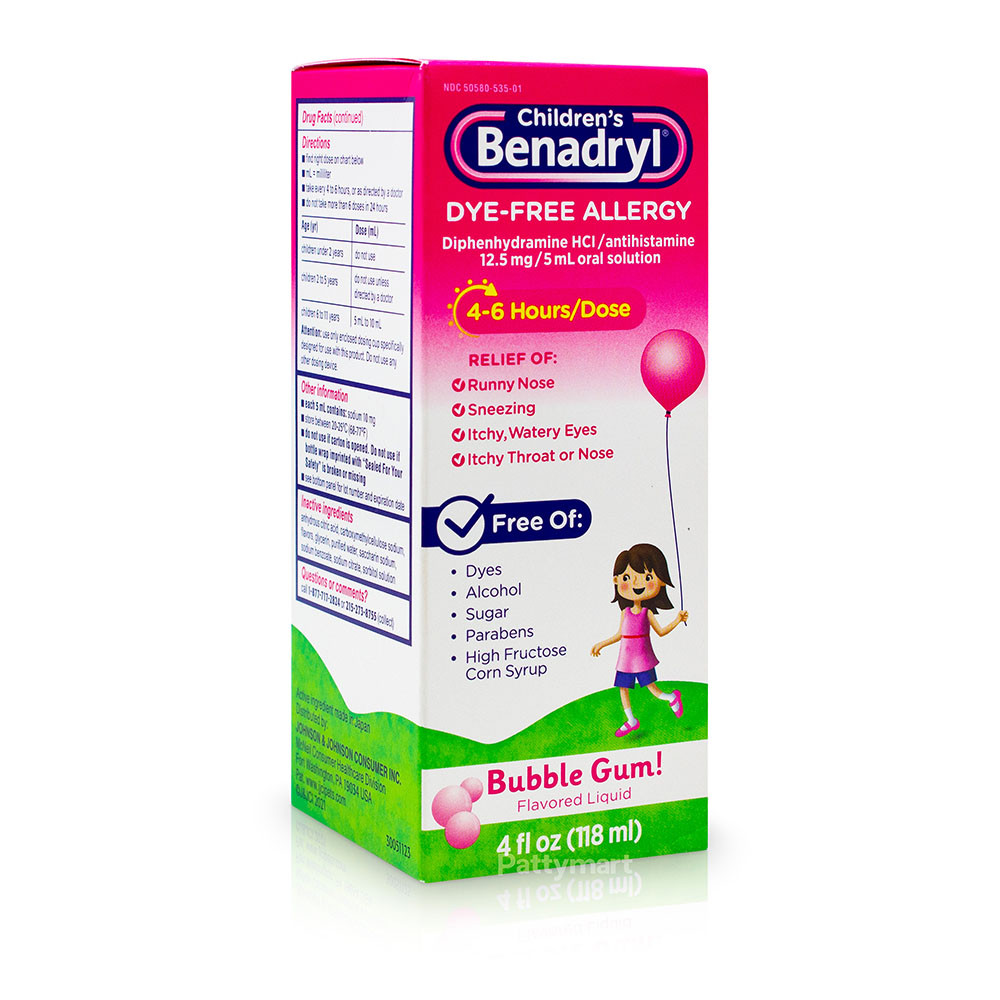 Benadryl Infantil- Alergia y Congestión/ Allergy & Congestion (Jarabe ...