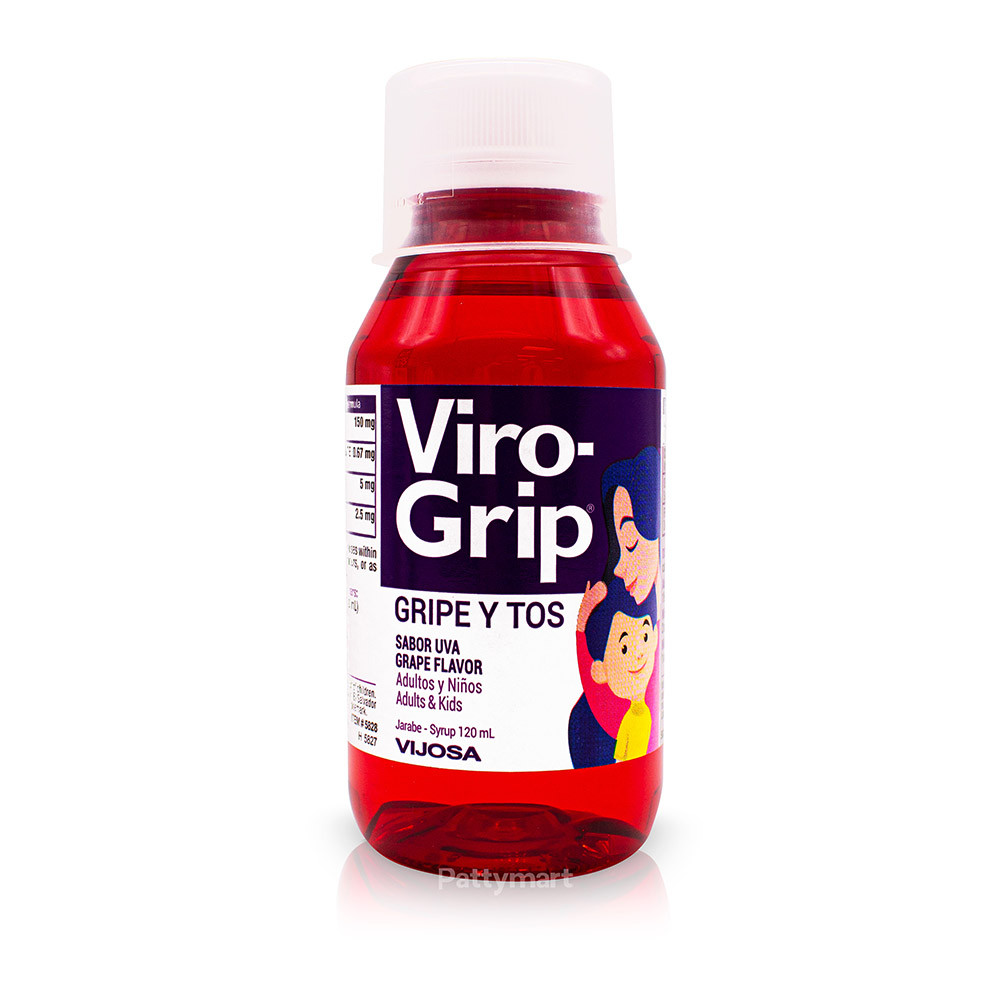 Virogrip- Cold & Cough Syrup/ Jarabe para la gripe y tos x 120 ml