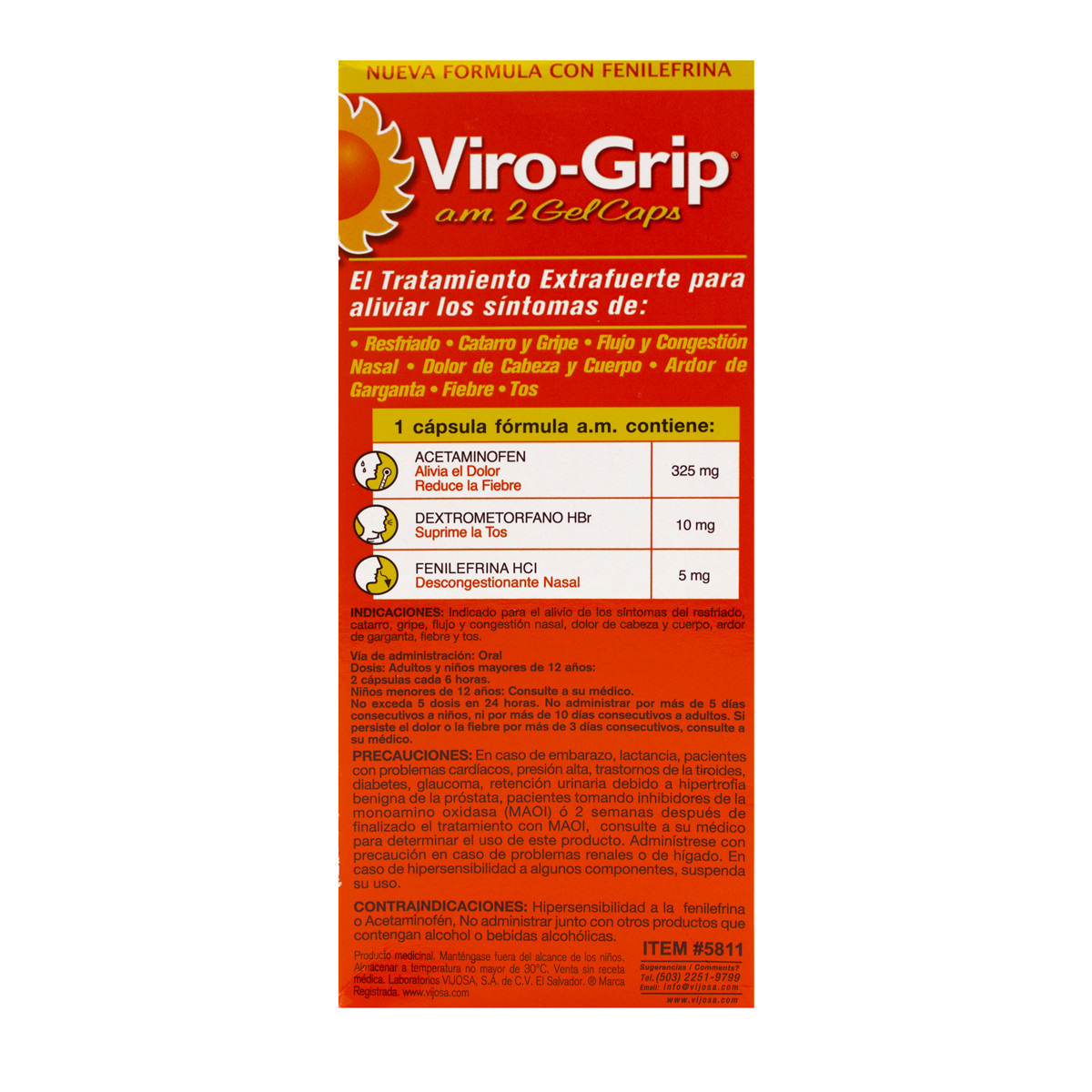 Virogrip Dia with 2 gel caps each