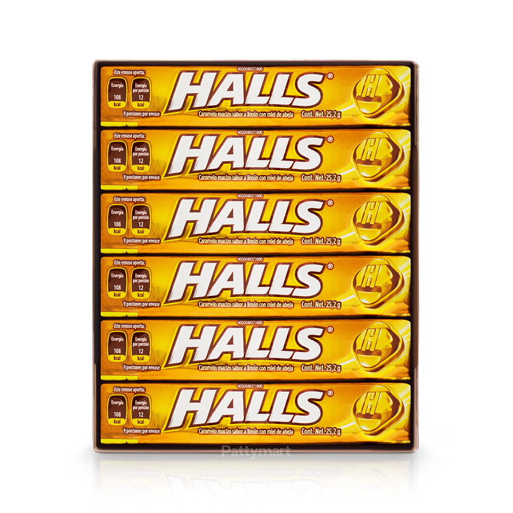 Halls- Lemon with honey / Limón con miel de abeja 12 und