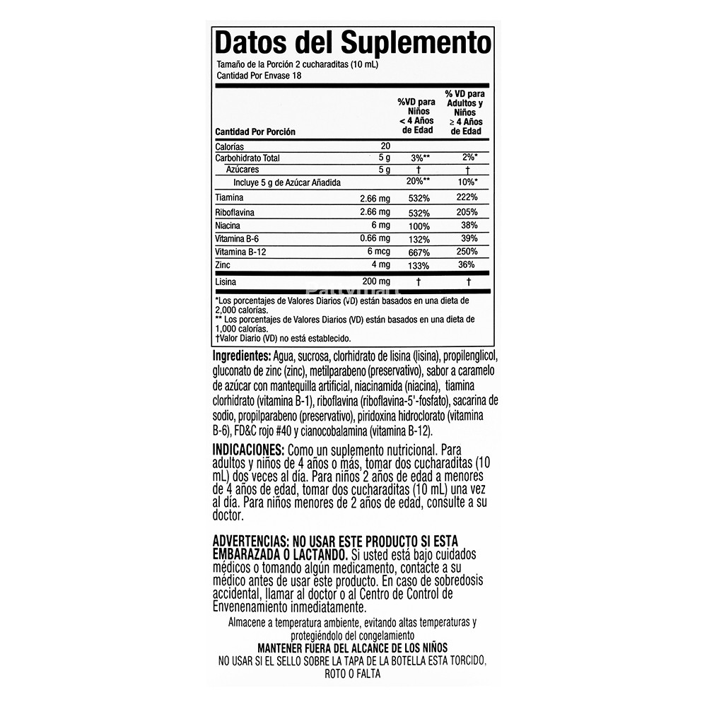 Apetol Syrup / Jarabe 6 onzas (180 ML)