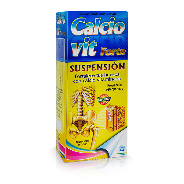 Pulmo Calcium Vitamin Syrup/ Pulmo Calcio Vitaminado Jarabe x 240 ml