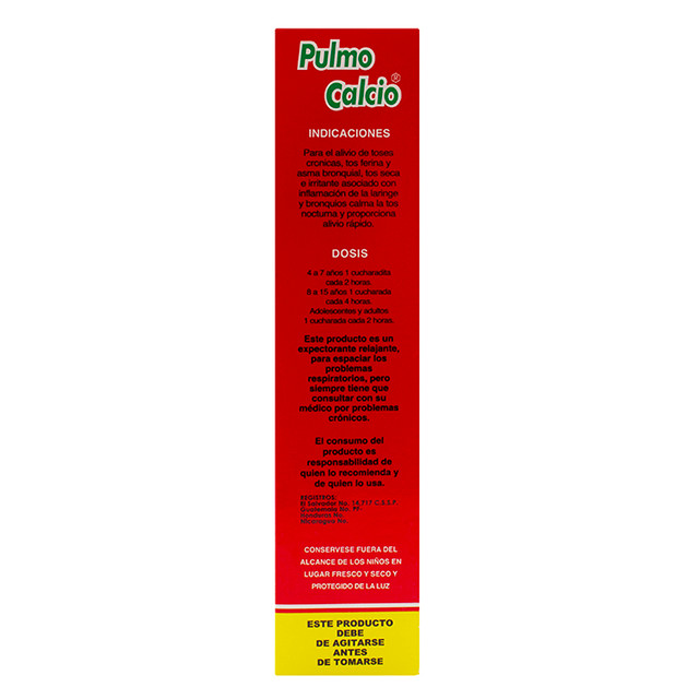 Pulmo Calcium Vitamin Syrup/ Pulmo Calcio Vitaminado Jarabe x 180 ml