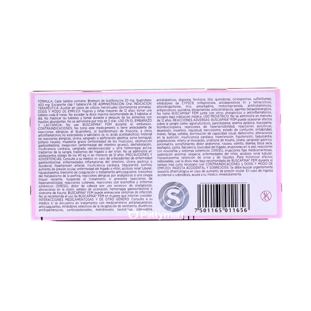 Buscapina - Fem Tablets / Tabletas Fem (10 Tabs)