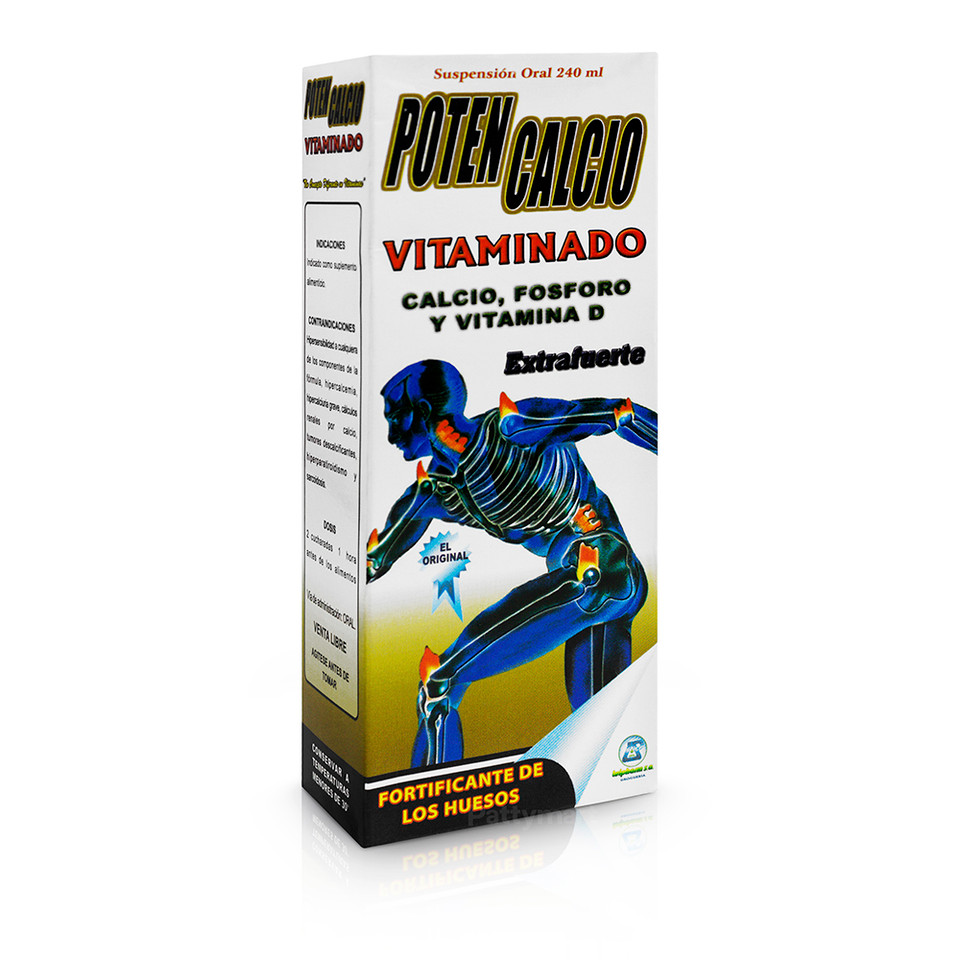 Pulmo Calcium Vitamin Syrup/ Pulmo Calcio Vitaminado Jarabe x 240 ml