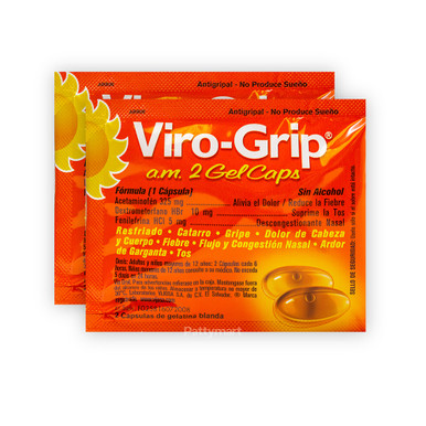 2 Pack // Viro Grip Gel Dia x 2 Sobres (4 Caps)