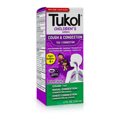 Tukol- Children Cough & Cold / Niños tos y resfriado 4 oz (118ml)