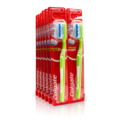 Colgate - Cepillo Dental Doble Accion Medium / Double Action Toothbrush ...