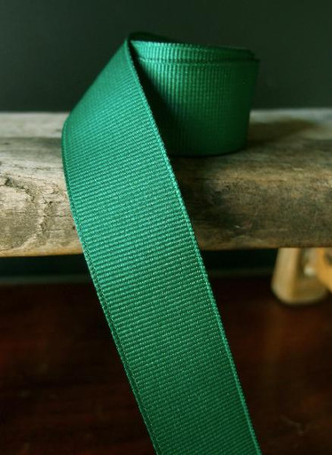 Hunter Green Grosgrain Ribbon (4 sizes) - Packaging Decor