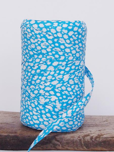 Synthetic Raffia Blue with Clouds - Packaging Decor