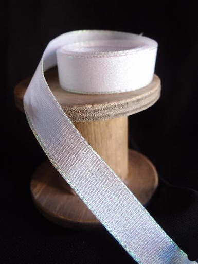 White Shimmery Ribbon - Packaging Decor