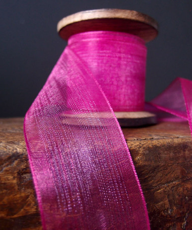 Burgundy Two Tone Iridescent Ribbon - Packaging Decor