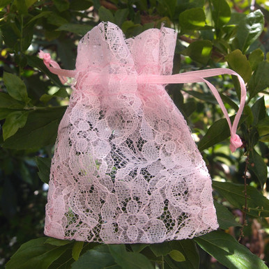 Pink Lace Bag - Packaging Decor