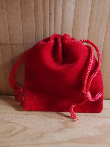 Red Velvet Drawstring Bags Dozen Pack (4 sizes)