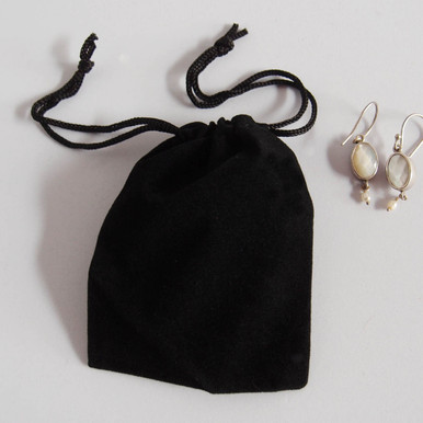 Black Velvet Drawstring Bags Dozen Pack (4 sizes)