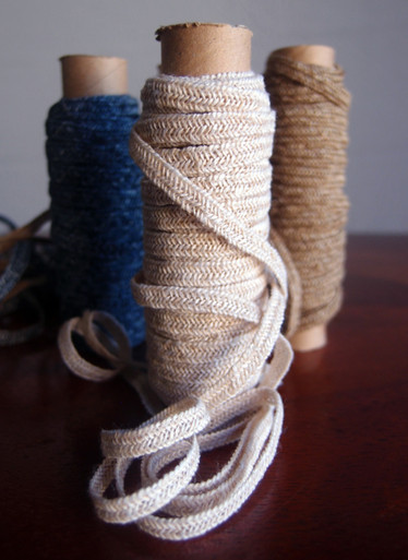 Ivory Faux Linen Braided Cord - Packaging Decor