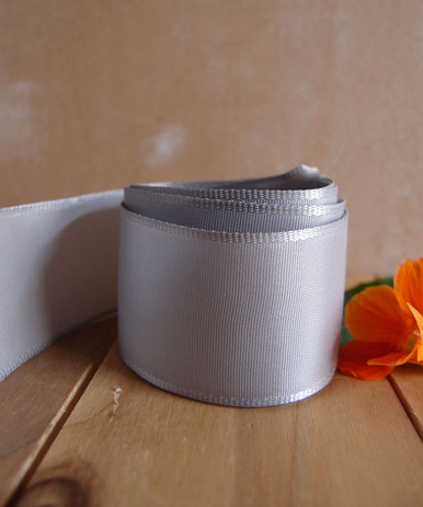 Silver Florist’s Choice Ribbon with Wire Edge (2 sizes) - Packaging Decor