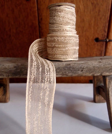 Natural Style Mesh Ribbon 1 1/2" x 25 yards - Natural - Packaging Decor