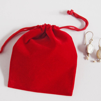 Red Velvet Bags (5 sizes) - Packaging Decor