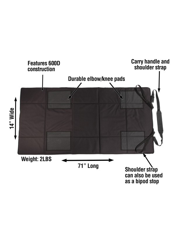 LYMAN TAC MAT LONG RANGE SHOOTING MAT | BLACK | The Outpost - Arms and ...
