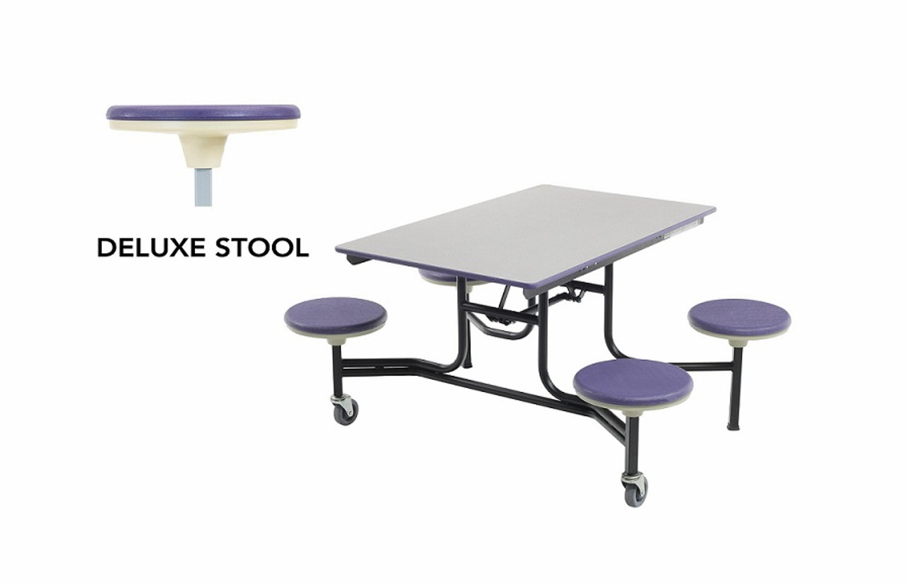 Amtab Rectangle Mobile Stool Cafeteria Table Affordable Amtab Products