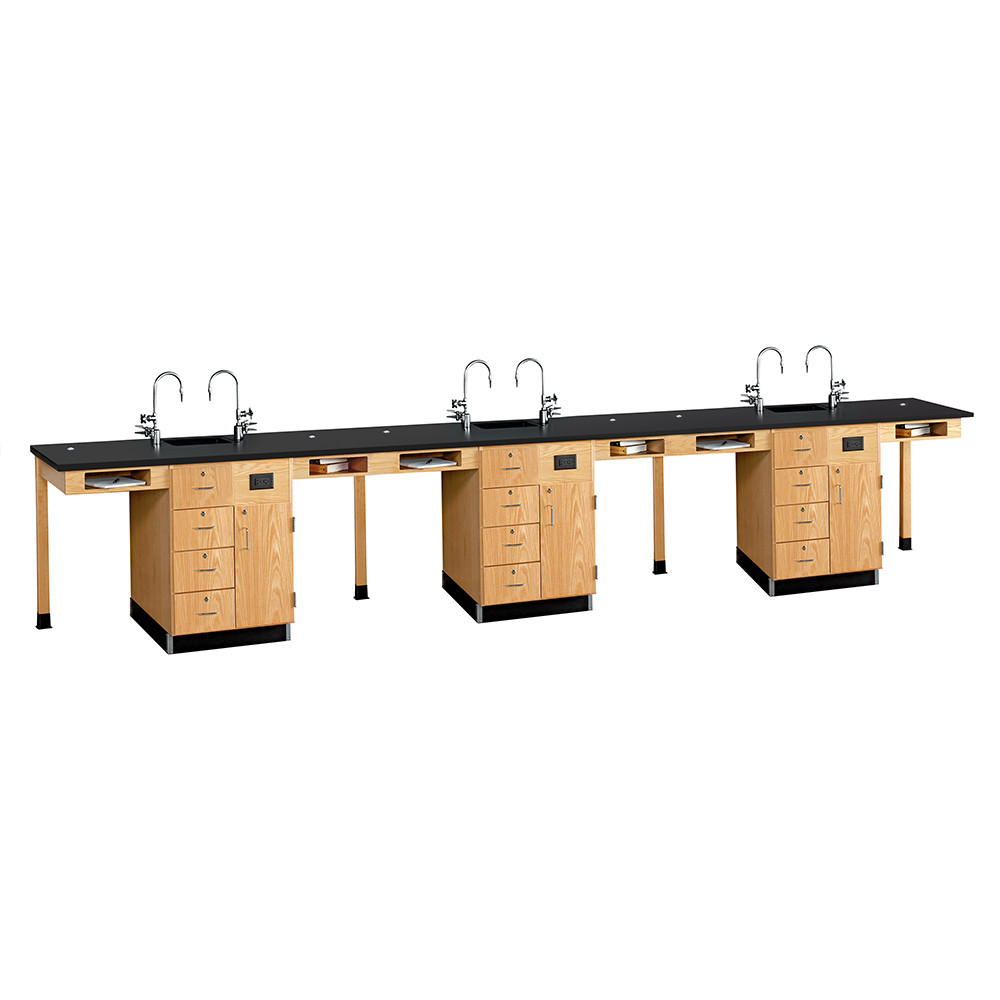 Kinetic Modular Island Single Lab Station with Phenolic Top ...