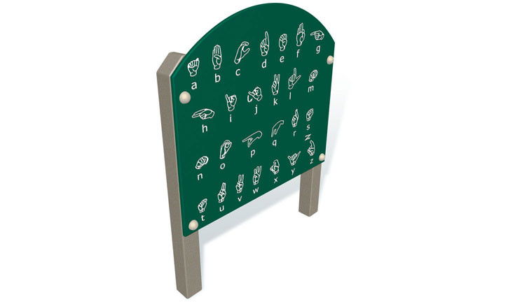 EC-038 Wood Sign Language Panel l Affordable Sensory Panels & BigToys ...