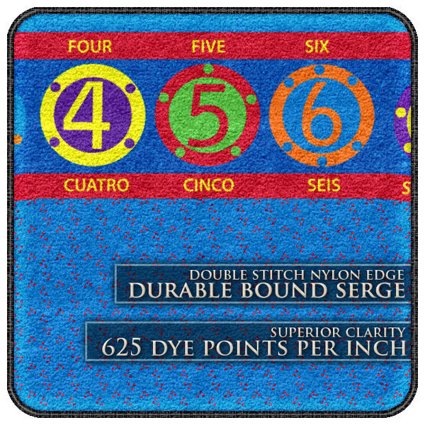 Number Circles Bilingual Carpet - Flagship FE296 | Affordable Carpets ...