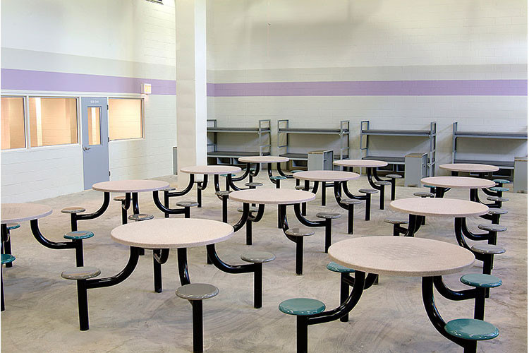 Max Master Round Floor Mounted Table - Norix | Affordable Floor Mounted ...