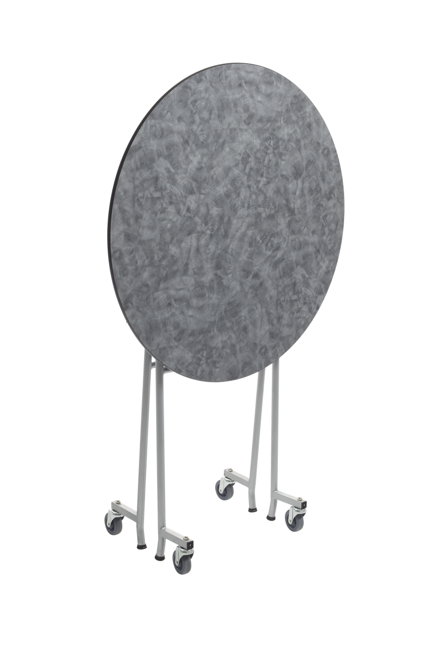 Amtab Round Mobile Ez Tilt Cafeteria Table