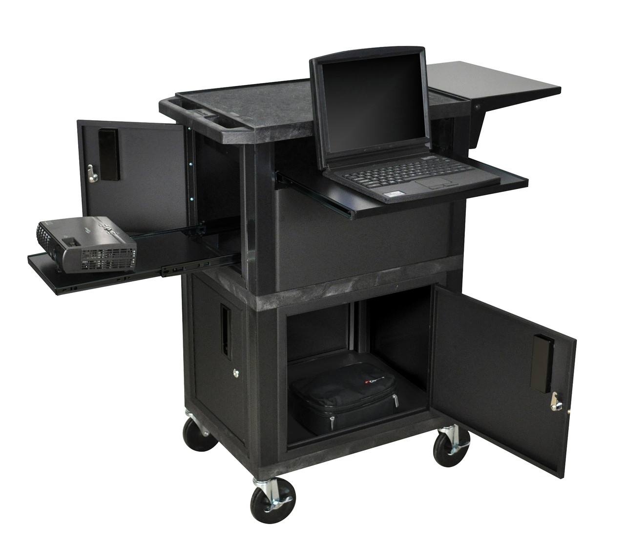 Ultimate Presentation Station with Cabinets - Luxor WTPSCE | Affordable ...