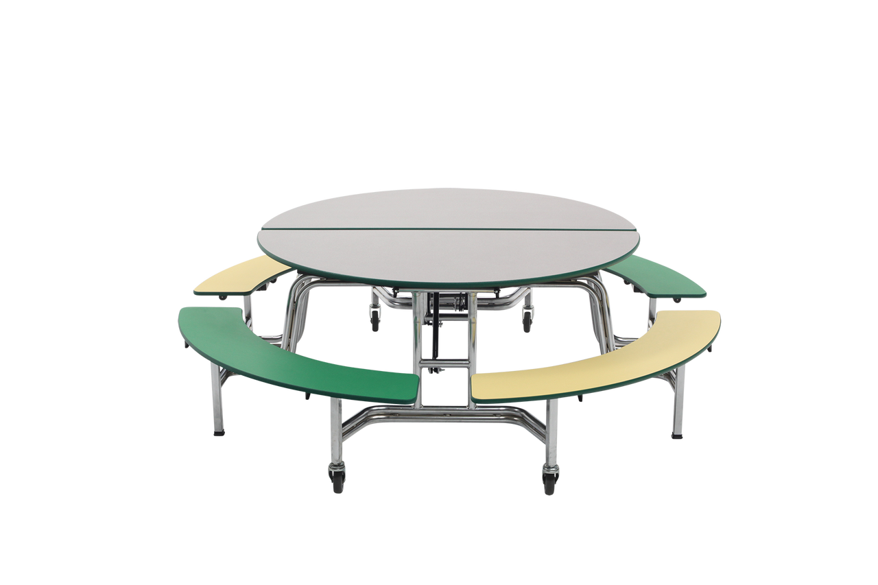 Amtab Round Mobile Bench Cafeteria Table Affordable Amtab Products