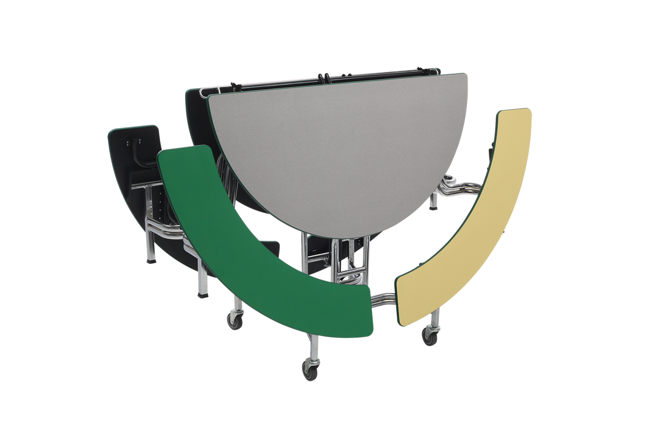 Amtab Round Mobile Bench Cafeteria Table Affordable Amtab Products