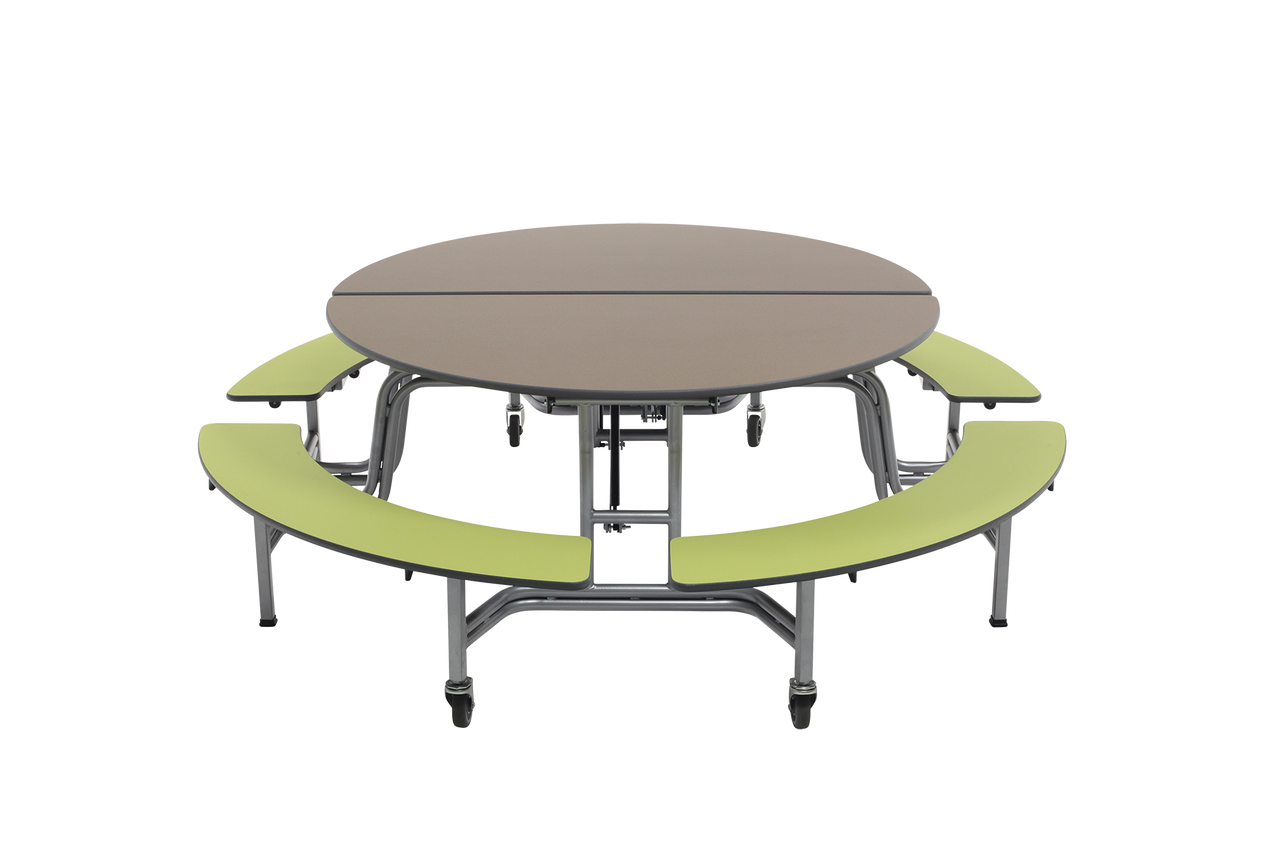 Amtab Round Mobile Bench Cafeteria Table Affordable Amtab Products
