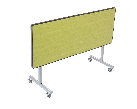 Mobile Rectangle Folding Booth Table - AmTab | Affordable AmTab Products!