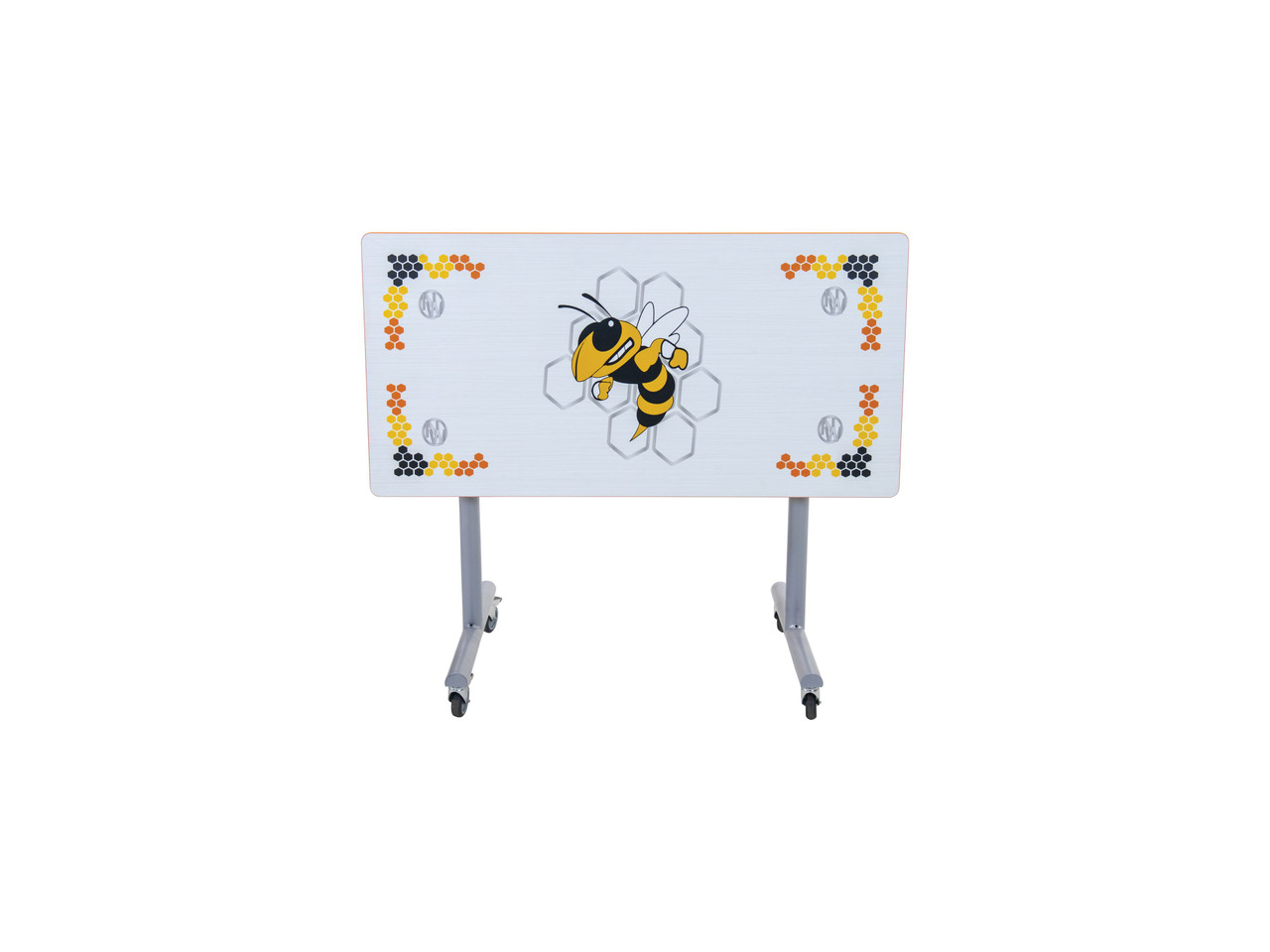 Mobile Rectangle Folding Booth Table - AmTab | Affordable AmTab Products!