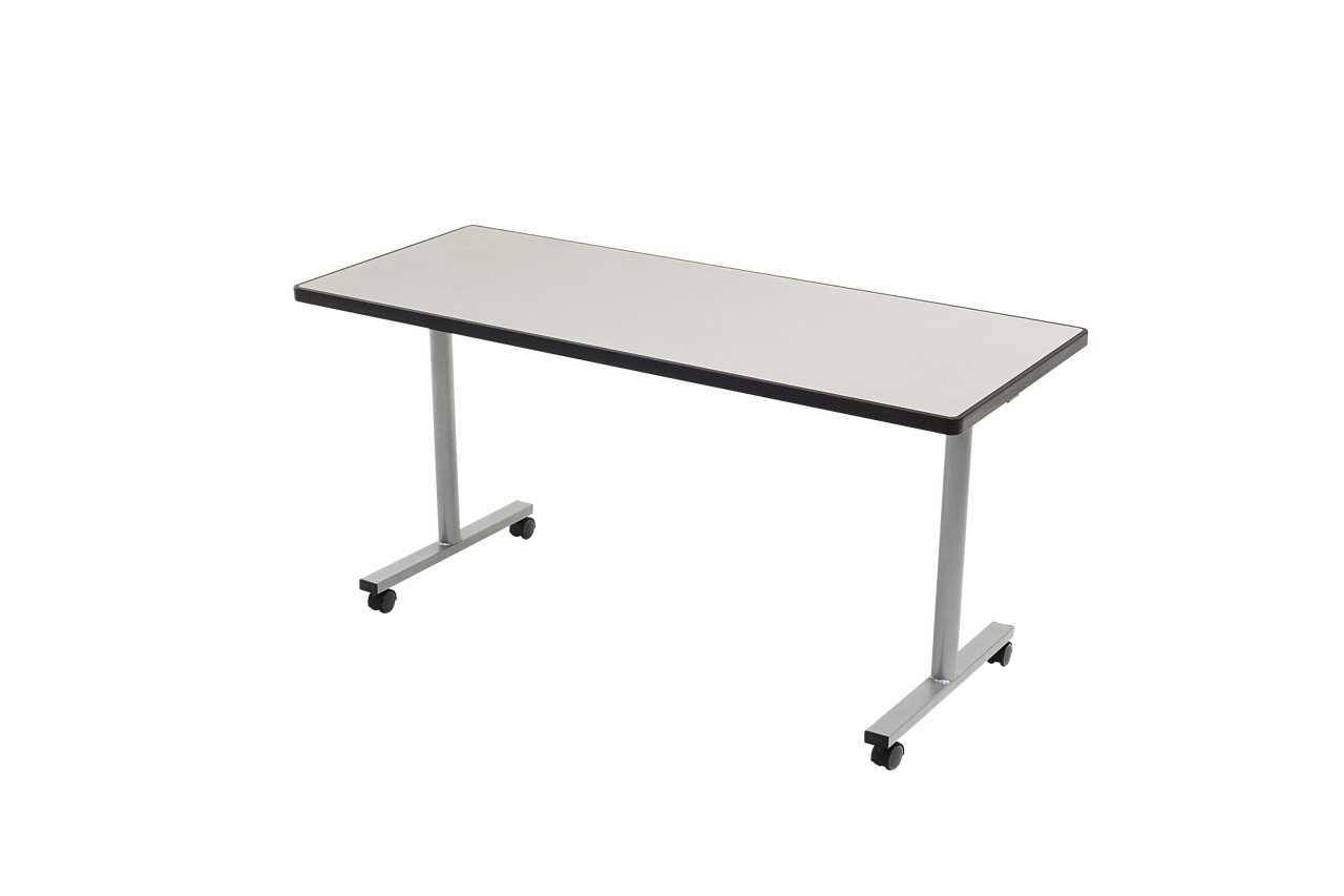 Mobile Rectangle Folding Booth Table - AmTab | Affordable AmTab Products!