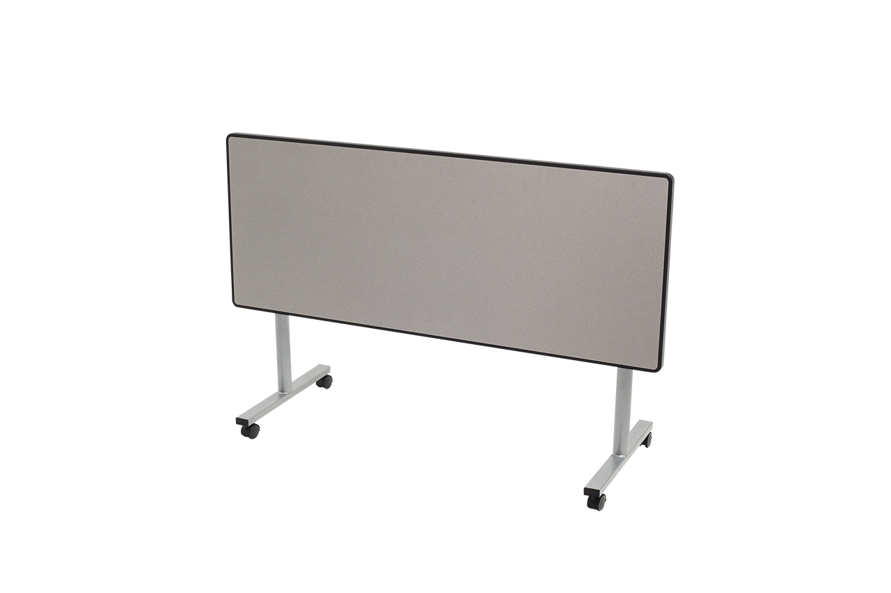 Mobile Rectangle Folding Booth Table - AmTab | Affordable AmTab Products!